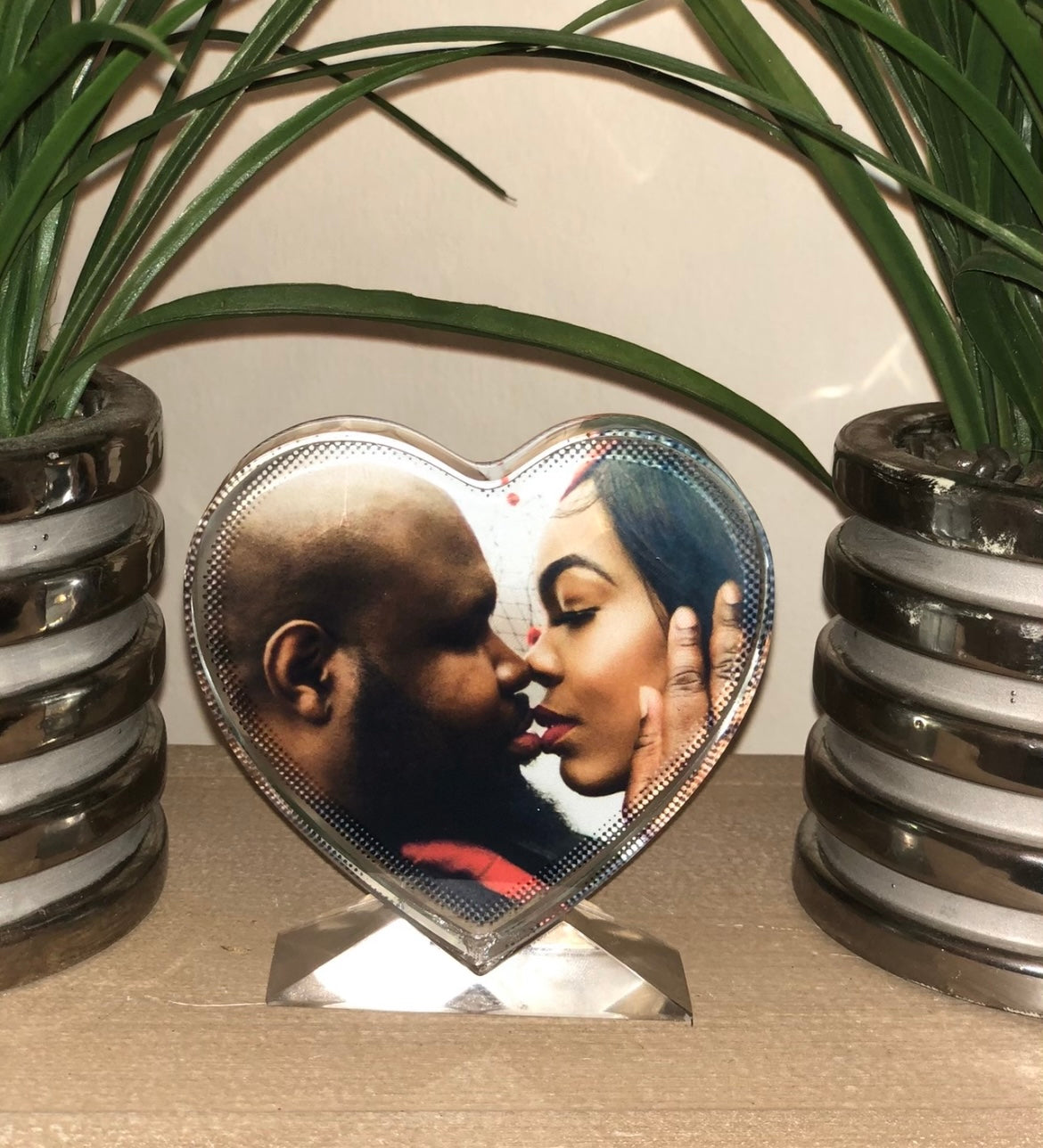 Crystal Heart Glass Frame – giftedhandsbyjaviah